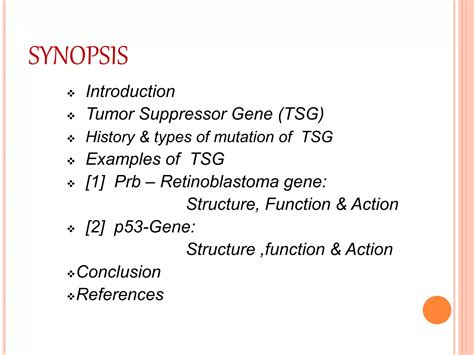 Tumor Suppressor Gene Prb P53 Ppt