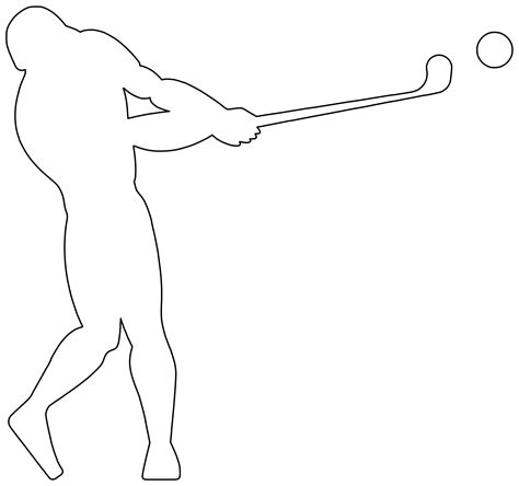 Shape Of Golf Player Free Printable Papercraft Templates