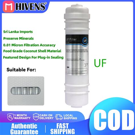 Ultrafiltration Membrane Water Filter Cartridge Filter Element 0 01 Micron Shopee Philippines