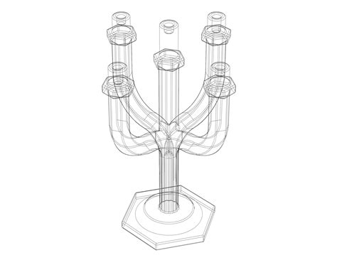 Stl File Hexagonal Candle Tree Holders 🕯️・3d Printable Design To
