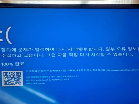 컴퓨터 블루스크린 지식in