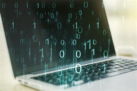 Premium Photo Creative Abstract Binary Code Hologram On Modern Computer Background Ai And