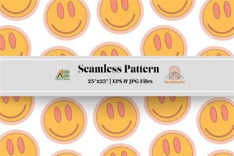 Smiley Faces Seamless Pattern Graphic By Fae Ashley Art Creative Fabrica
