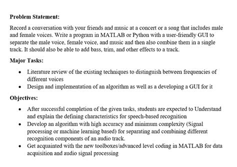 Solved Problem Statement Record A Conversation With Your