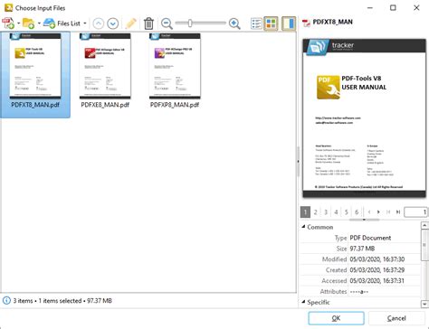 Actions Library Input Output Actions Choose Input Files