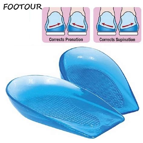 Footour Silicone Gel Insoles Heel Wedge Insoles Su Grandado