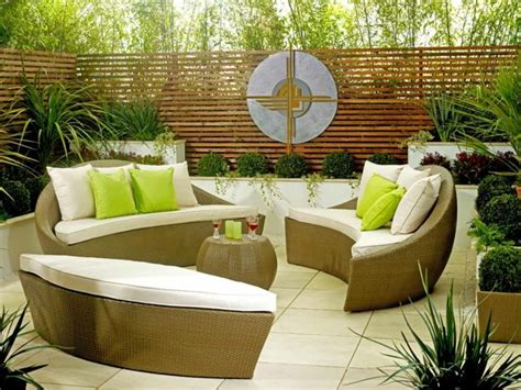 Jardines Modernos Muebles De Diseño único En Los Tonos Del Beige