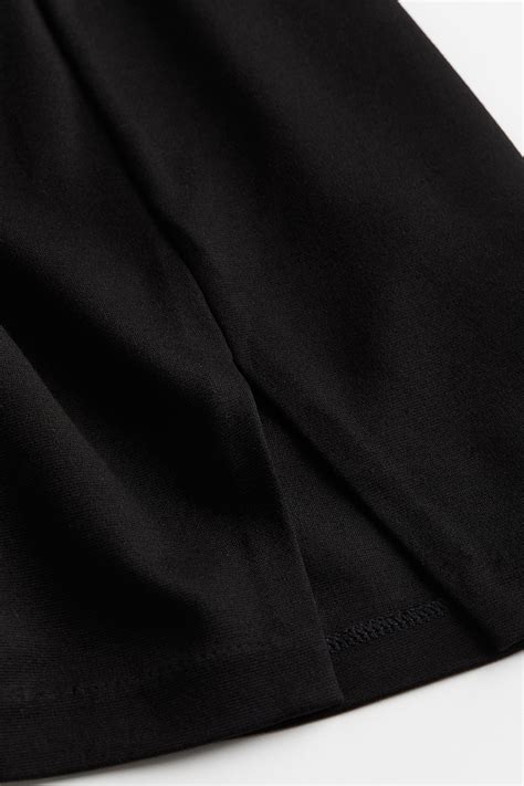 Slit Hem Mini Skirt Black Ladies Handm Ph