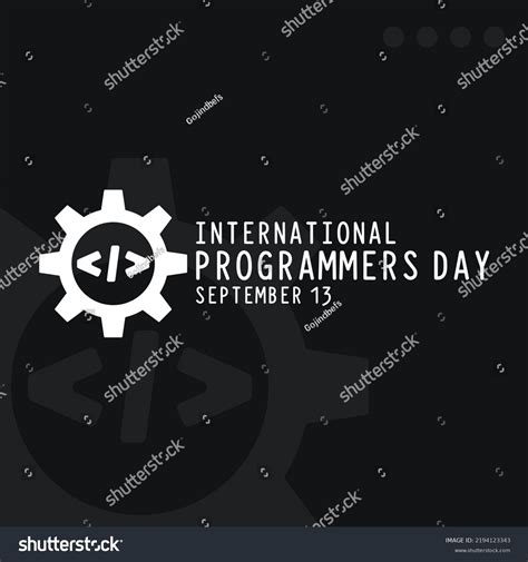 International Programmers Day September Stock Vector Royalty Free