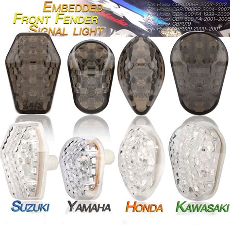 Honda 2pcs 摩托車信號燈本田摩托車燈零件 Led 改裝轉向信號燈 Cbr150r Cbr650r R25 R1 蝦皮購物