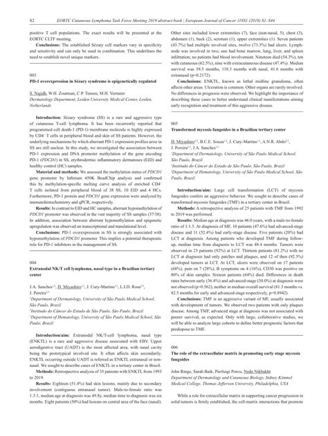 PDF Extranodal NK T Cell Lymphoma Nasal Type In A Brazilian Tertiary