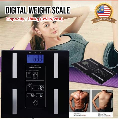 Max 180kg Digital Glass Body Weight Scale Healthy Bmi Body Fat Analyser