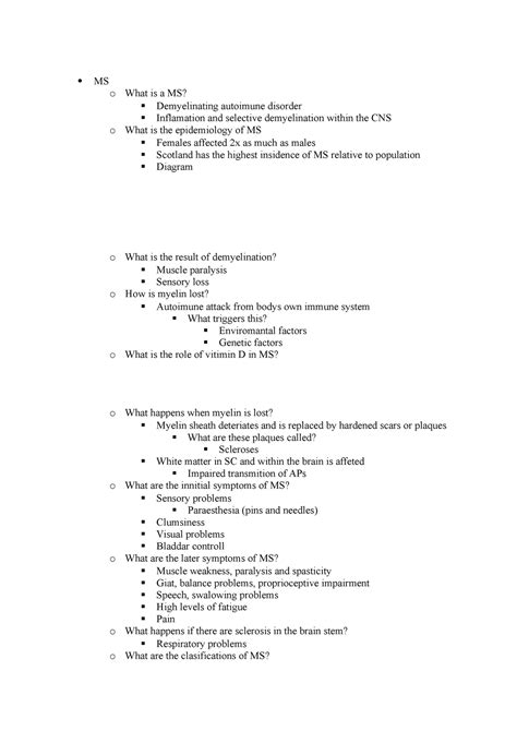 Ms Multiple Sclerosis Ms O What Is A Ms Demyelinating Autoimune