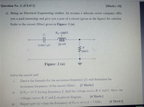 solved question no 2 clo 2 [marks 10 a being an