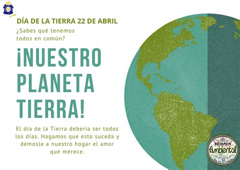 Día Internacional De La Madre Tierra 22 De Abril Colegio Cristo Rey