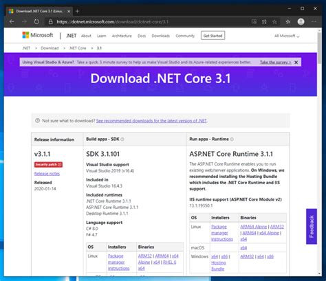 Net Core 31 Windows Server Hosting をインストールする Iis Internet