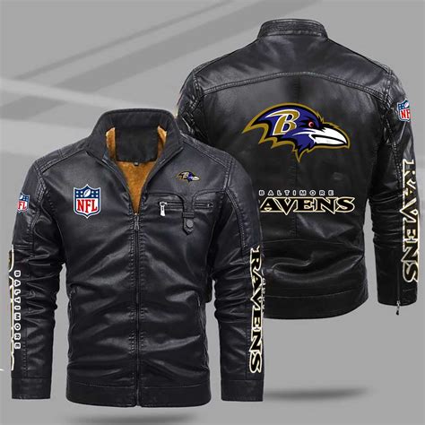 Nfl Baltimore Ravens Leather Jacket