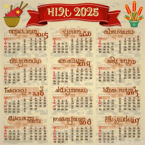 Cho Tet Vietnam 2025 Calendar Koby Sayers M
