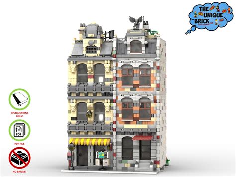 Lego Moc Modular Town Hall By Theuniquebrick Rebrickable Build With