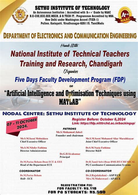 fdp on artificial intelligence and optimisation techniques using