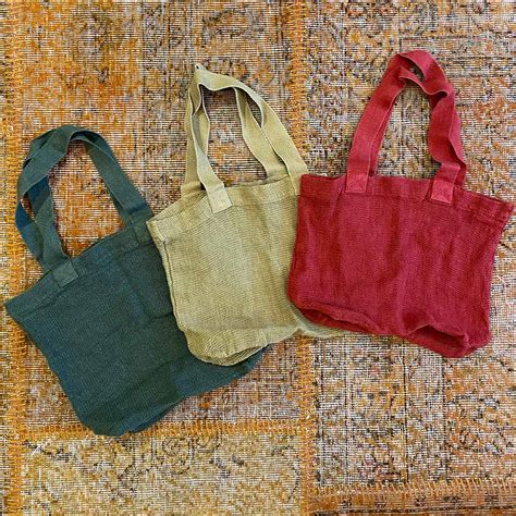 Red Nomade Tote Bag Detail
