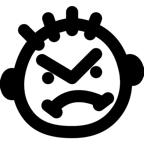Angry Vector SVG Icon SVG Repo