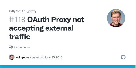 OAuth Proxy Not Accepting External Traffic Issue 118 Bitly Oauth2