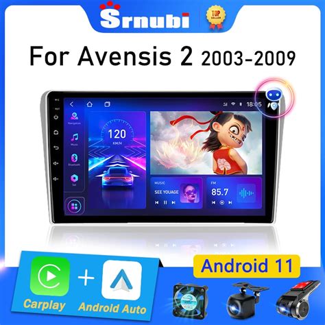 Srnubi Android 11 Car Radio For Toyota Avensis T250 2 Ii 2003 2009
