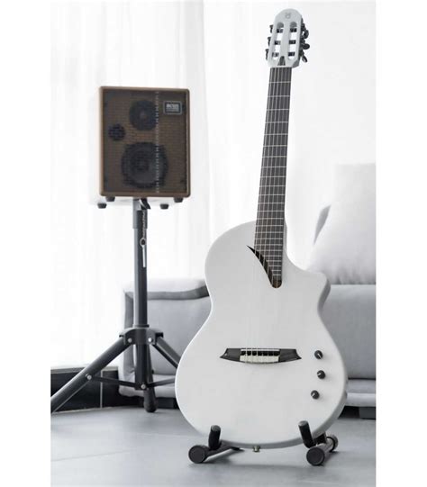 [Sale 10%] Đàn Guitar Silent Classic Martinez Hispania- White - LiRi Music