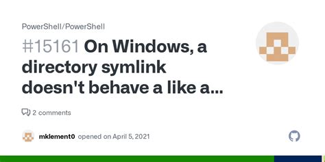 On Windows A Directory Symlink Doesnt Behave A Like A Directory With