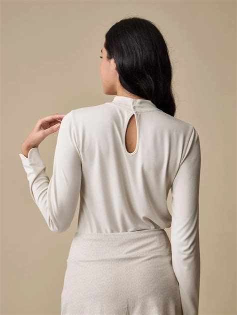 Long Sleeve Keyhole Top Public Relations Media Kit Press Hook