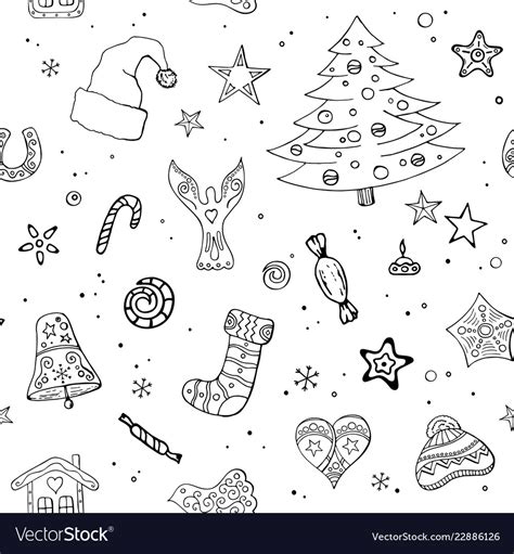 Seamless Festive Pattern With Traditional Vector Image