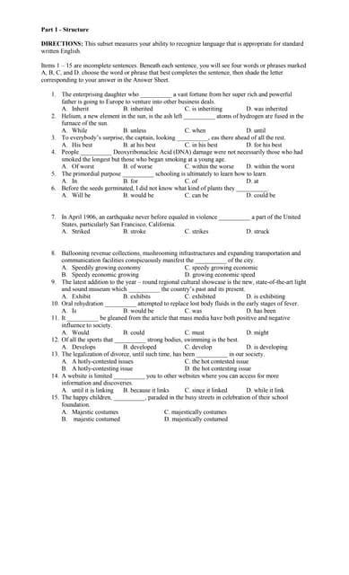 7 Sample Proficiency Test Doc
