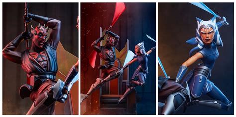 Ahsoka Vs Darth Maul Diorama Brings The Action Bell Of Lost Souls