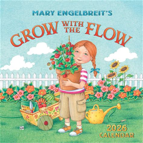 Mary Engelbreits Grow With The Flow 2026 Mini Wall Calendar