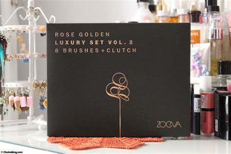 Le Kit De Pinceaux Zoeva Rose Golden Luxury Set Vol3 Chokomag