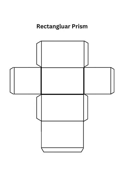 Rectangular Prism Rectangular Prism Rectangular Prisms Templates Printable Free