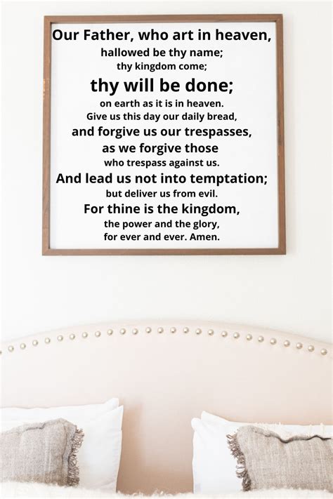 The Our Father Prayer Printable Lift Your Name