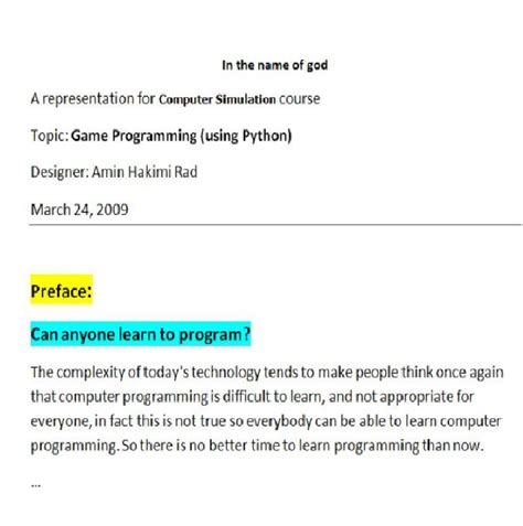 Game Programming With Python