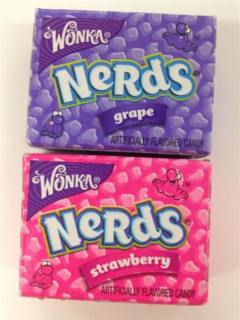 Two Boxes Of Nerds Candy Sitting Next To Each Other