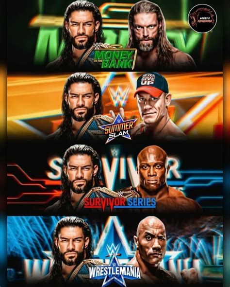레슬매니악 Mitb 2021부터 시작되는 Wwe 유니버설 챔피언 로만 레인즈의 드림매치 상대들