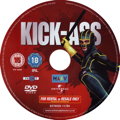 Kick Ass 2010 R2 Movie Dvd Cd Label Dvd Cover Front Cover