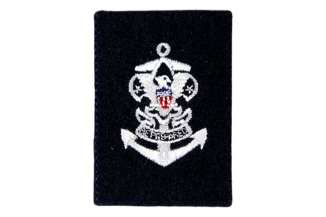 Sea Scout Quartermaster Patch On Blue Felt — Eagle Peak Store