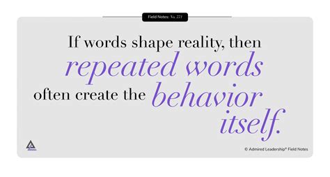 The Power Of Repeated Words Admired Leadership