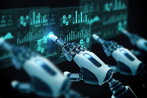 로봇팔 데이터 클릭 배경 사진 및 창의적인 일러스트 무료 다운로드 Lovepik