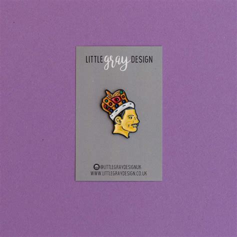 Freddie Mercury Enamel Pin Queen Ts Freddie Mercury Ts