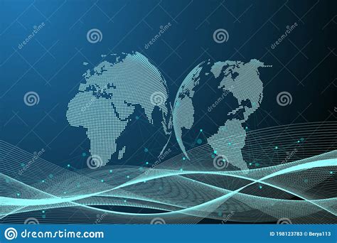 Big Data Visualization Geometric Abstract Background Visual