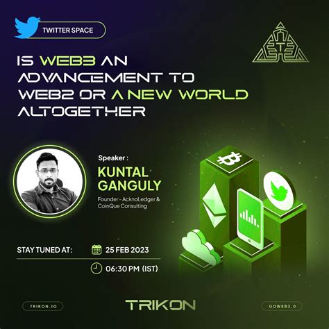 Trikon On Twitter 🎉 Exciting News We Are Doing A Twitter Space With