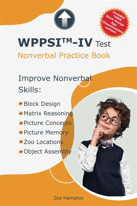 Wppsi™ Iv Test Nonverbal Practice Book Includes Block Design Matrix