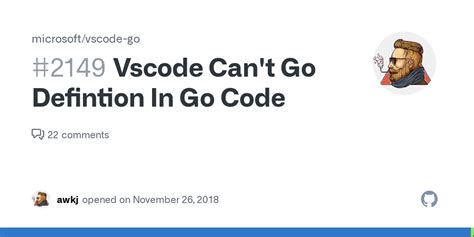 Vscode Cant Go Defintion In Go Code · Issue 2149 · Microsoftvscode